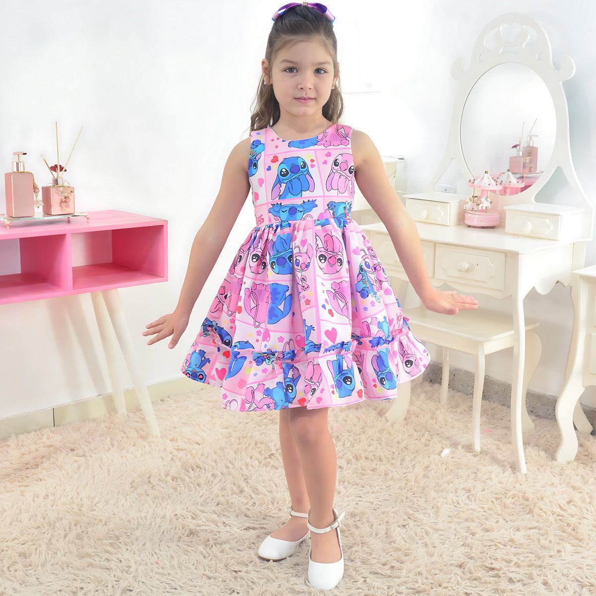 Stitch and Angel Mini Fashionista Dress – Moderna Meninas