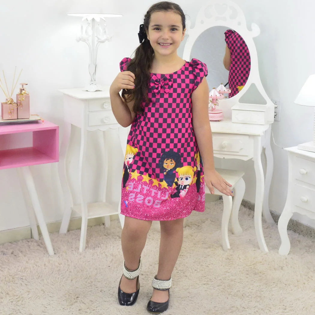 Boss Baby Girl Trapeze Dress - Fun and Stylish Party Outfit – Moderna ...